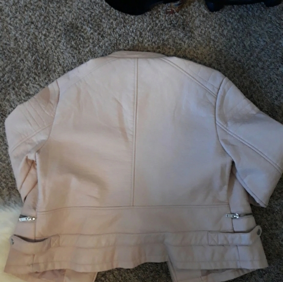 Metaphor | Jackets & Coats | Metaphor Blush Pink Faux Leather Jacket ...